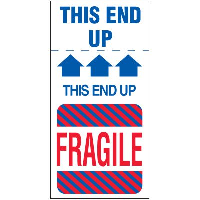 This End Up Fragile Package Handling Label | Seton | Seton