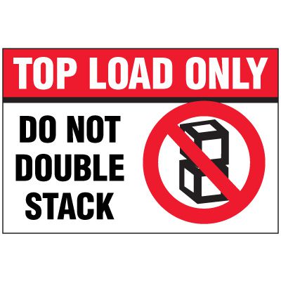 Top Load Only Package Handling Label | Seton | Seton