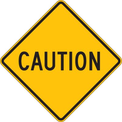 Caution Traffic Sign | MUTCD Compliant Reflective Signs | Seton