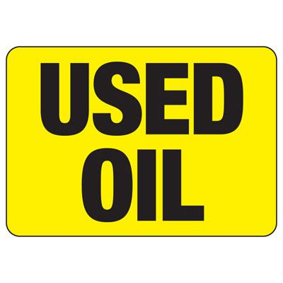 Used Oil Sign | Emedco