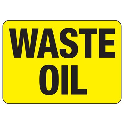 Waste Oil Signs | Emedco