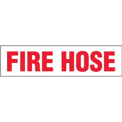 Fire Hose Label | Emedco