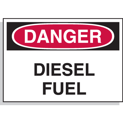 Hazard Warning Labels - Danger Diesel Fuel | Seton