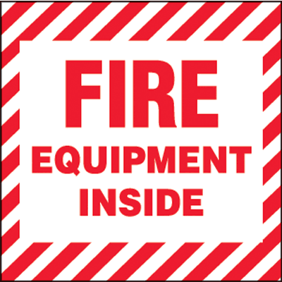 Fire Equipment Label | Emedco