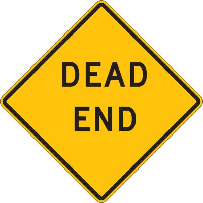 Reflective Warning Signs - Dead End Signs | Seton