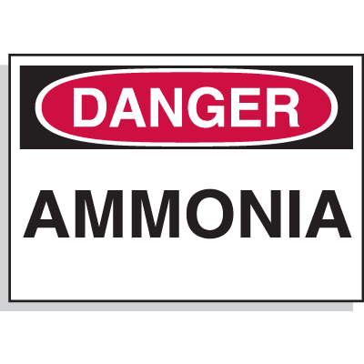 Danger Labels - "Ammonia" | Seton