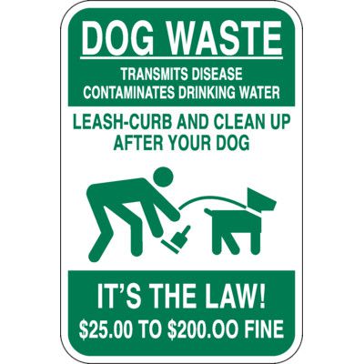 Dog Waste Disposal Sign | Emedco