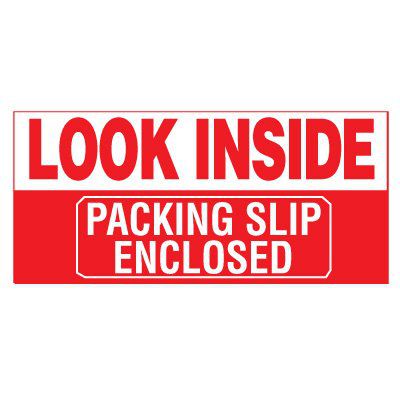 Packing Slip Labels|Seton Canada | Seton.ca
