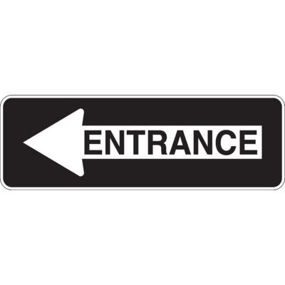 Directional Entrance Sign | Reflective Signs | Emedco