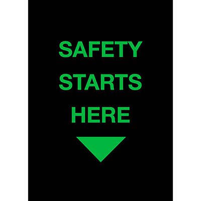 Safety Starts Here - Safety Message Mat | Seton