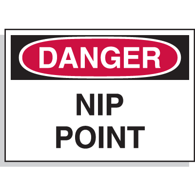 Hazard Warning Labels - Danger Nip Point | Seton