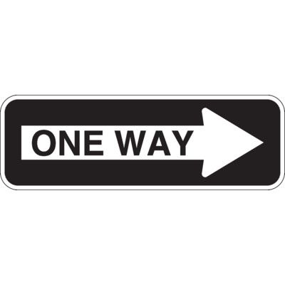 Reflective Speed Limit Signs - One Way (in Left/Right Arrow) | Seton