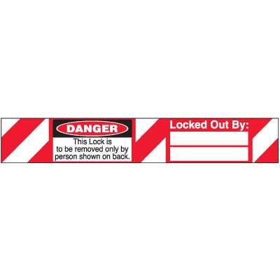 Danger Self-Laminating Padlock Label | Label | Seton.ca | Seton.ca
