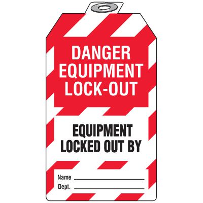 Padlock Lockout Tags - Danger Equipment Lock-Out|Seton Canada | Seton.ca
