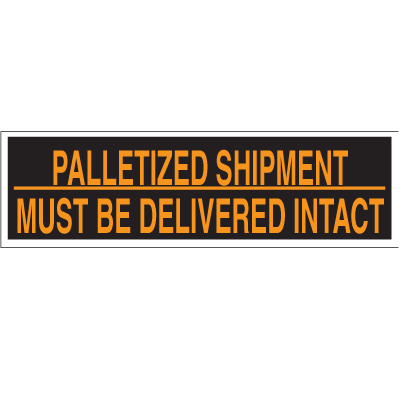 Palletized Shipment Pallet Labels, Shipping & Transportation Labels | Seton