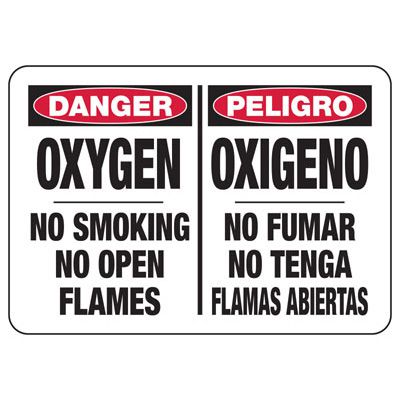 Bilingual No Smoking Sign - Danger | Seton