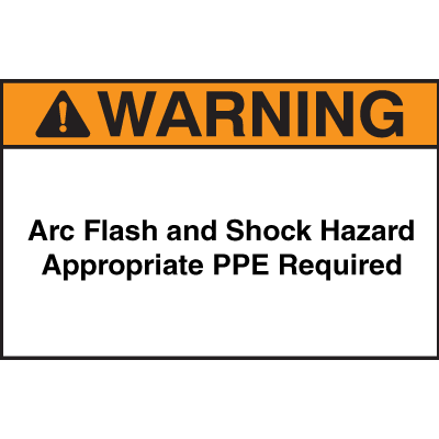 NEC Arc Flash Protection Labels - Arc Flash and Shock Hazard ...