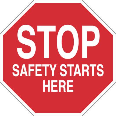 Stop Signs - Safety Starts Here | Reflective & Durable | Seton