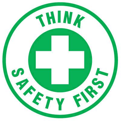 Floor Safety Signs - Think Safety First | Emedco