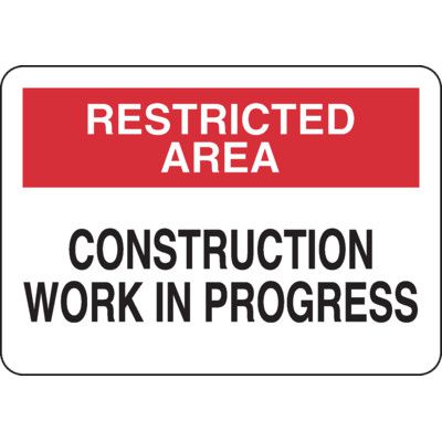 Construction Work in Progress Sign | Seton