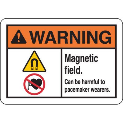 ANSI Safety Signs - Warning Magnetic Field | Emedco
