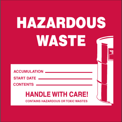 Drum Identification Labels - Hazardous Waste | Emedco