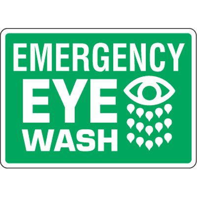 Eyewash Station Signs | OSHA & ANSI Compliant | Seton