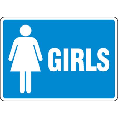 Eco-Friendly Girls Restroom Sign | Seton