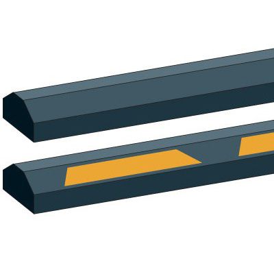 6ft Rubber Parking Curbs | Wheel Stops | Emedco
