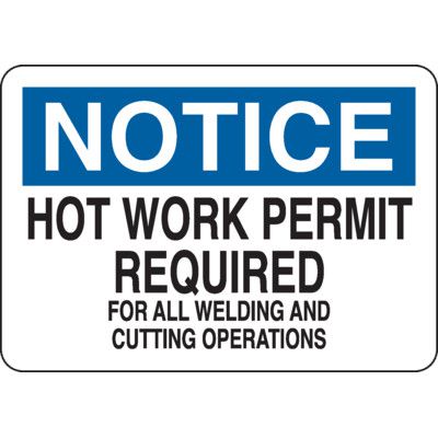 Welding & Hot Work Signs | Seton