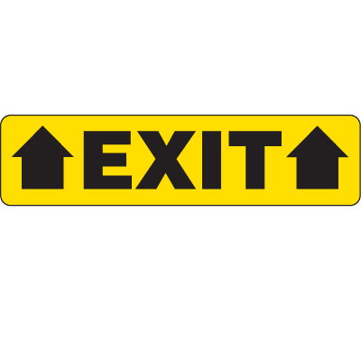 Exit Anti-Slip Floor Decal | Emedco