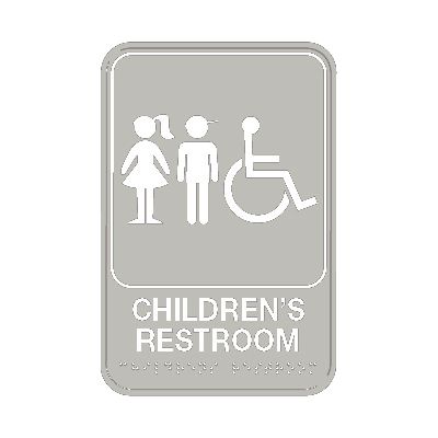 Children's Restroom Signs - Wheelchair Accessible | Seton Canada | Seton.ca