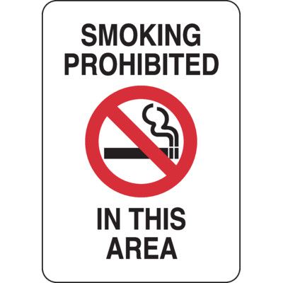Smoking Prohibited Sign | Emedco