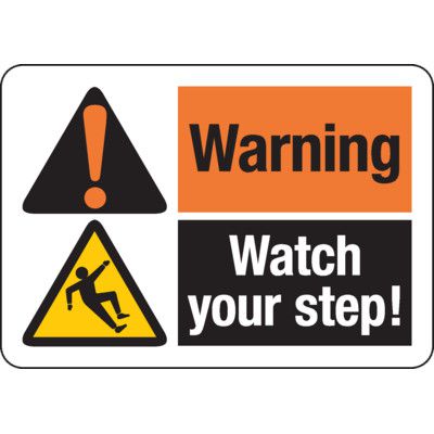 Slipping & Tripping Signs | OSHA & ANSI Fall Prevention | Emedco