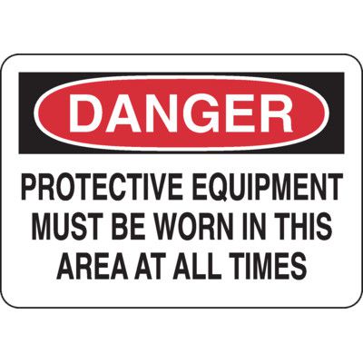 PPE Safety Signs | Required Personal Protective Equipment | Emedco