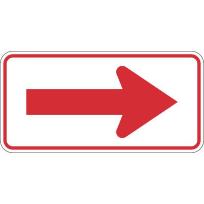 Right Arrow Aluminum Directional Traffic Signs - MUTCD Compliant | Seton