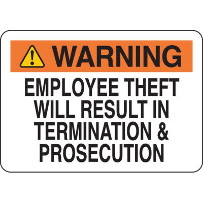 Warning Employee Theft Results In Termination - Employee Theft Signs ...