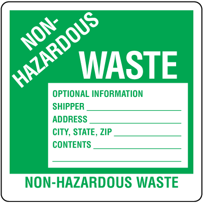 Hazwaste & Drum Labels-On-A-Roll, Label | Emedco