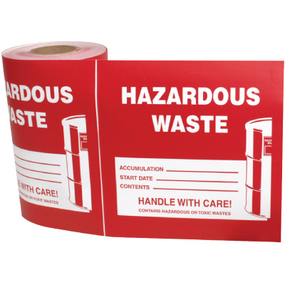 Hazwaste & Drum Labels-On-A-Roll | Label | Seton