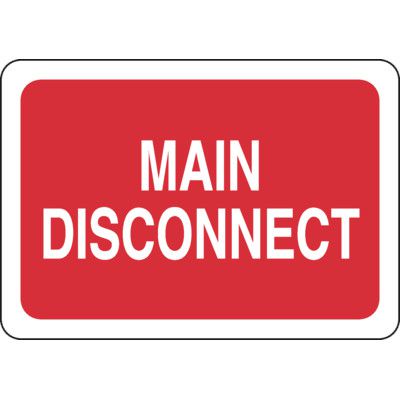 Electrical Main Disconnect Safety | Emedco