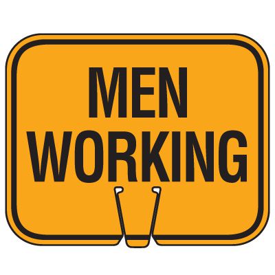 Traffic Cone Signs - Men Working|Seton Canada | Seton.ca