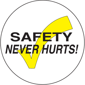 Safety Never Hurts Logo Think Safety Poster – RiskWise