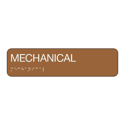 Braille Signs - Mechanical | Emedco