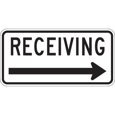 Reflective Parking Lot Signs - Receiving (Right Arrow)|Seton Canada ...