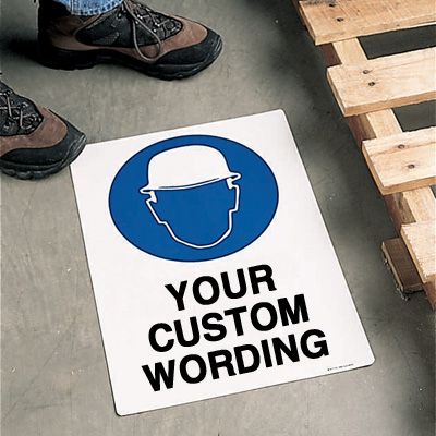 Custom Anti-Slip Safety Floor Signs | Emedco