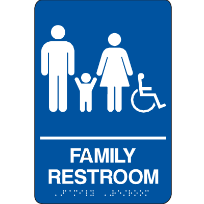 Restroom Signs: ADA Compliant & Standard | Facility Restroom Signage ...