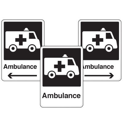 Health Care Facility Wayfinding Signs - Ambulance | Seton