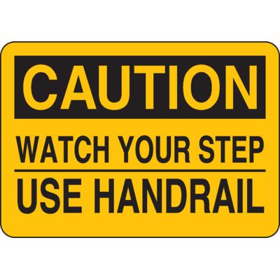Caution Watch Your Step - Industrial Slip and Trip Sign | Seton | Seton