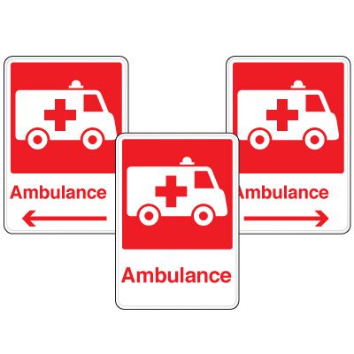 Health Care Facility Wayfinding Signs - Ambulance | Seton