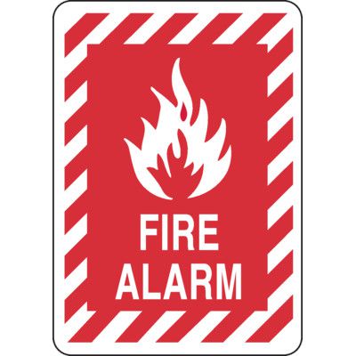 Fire Alarm Sign - Fire Symbol | Emedco